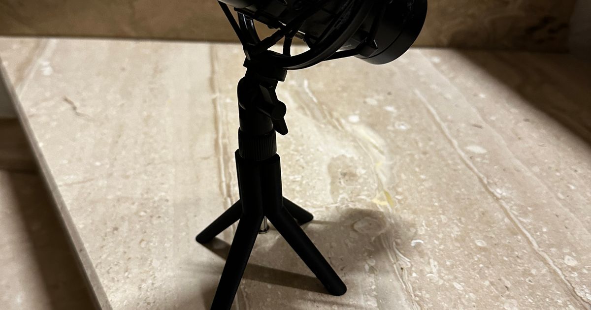 Microphone table stand by 3DNase | Download free STL model | Printables.com
