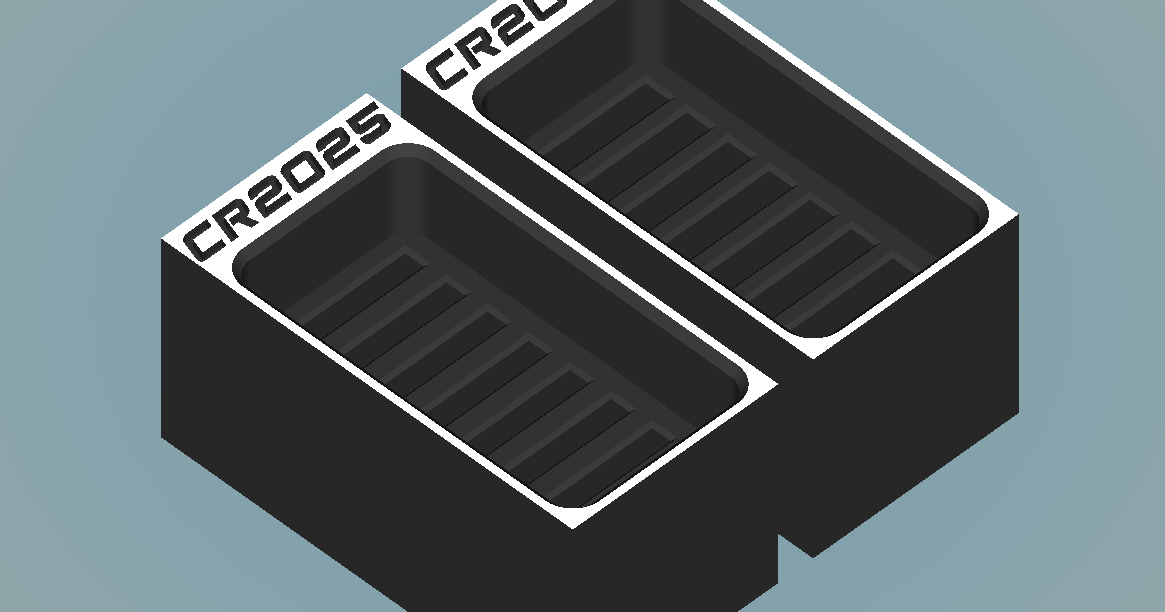 BaBo organizer insert CR2032 / CR2025 batteries (2x1) by crisb ...