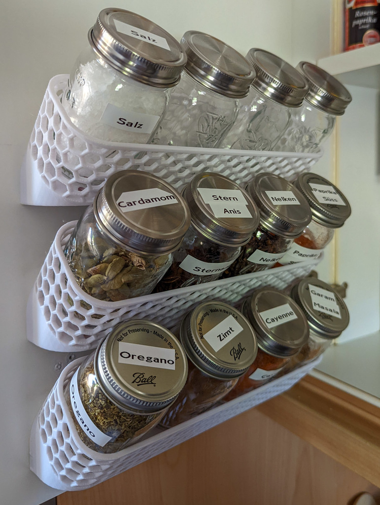 Spice Rack - Mason Jar Mini by greeny9 | Download free STL model ...