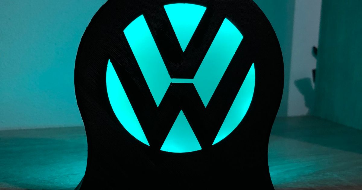LED Lamp VW by dabovos | Download free STL model | Printables.com
