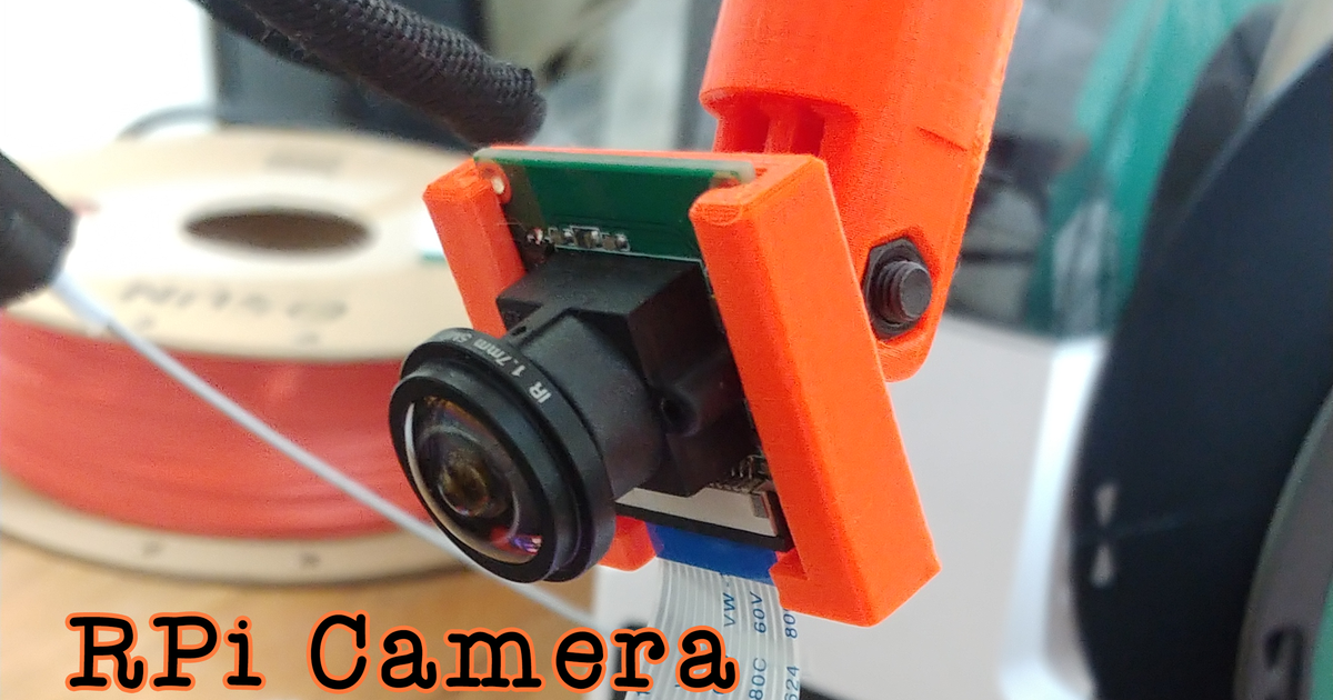 RPi Camera Holder With GoPro Mount by rbid | Download free STL model ...
