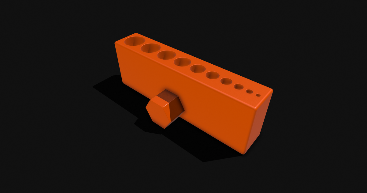 HSW Drill Bit Holder 1-10mm by DomoOG | Download free STL model | Printables.com