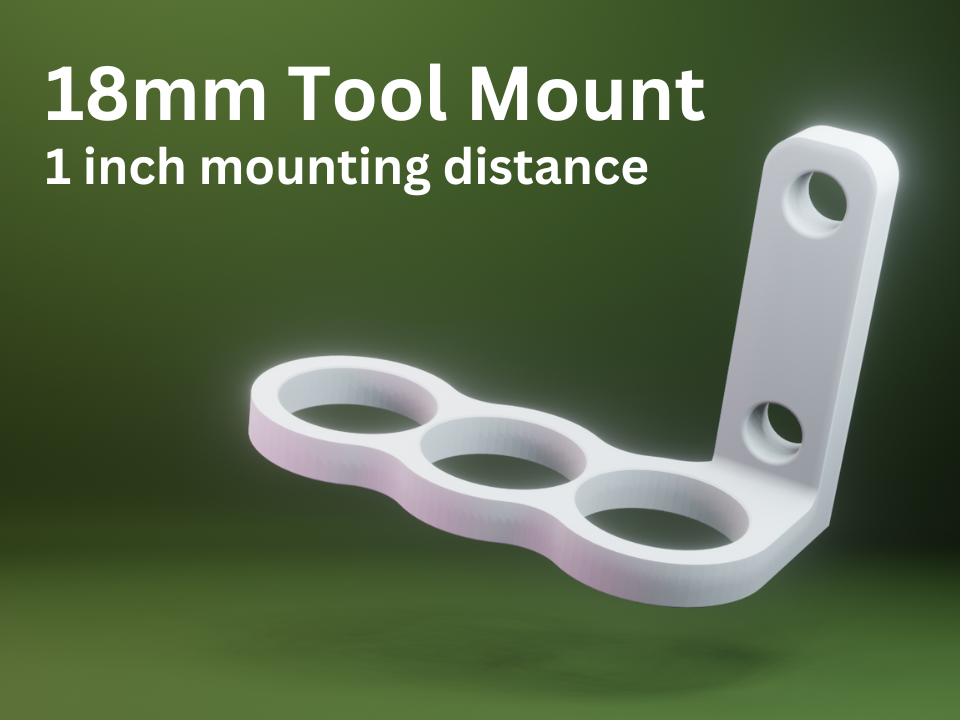 18mm Tool Mount for Tiered Shelf by Dylan Auty | Download free STL ...