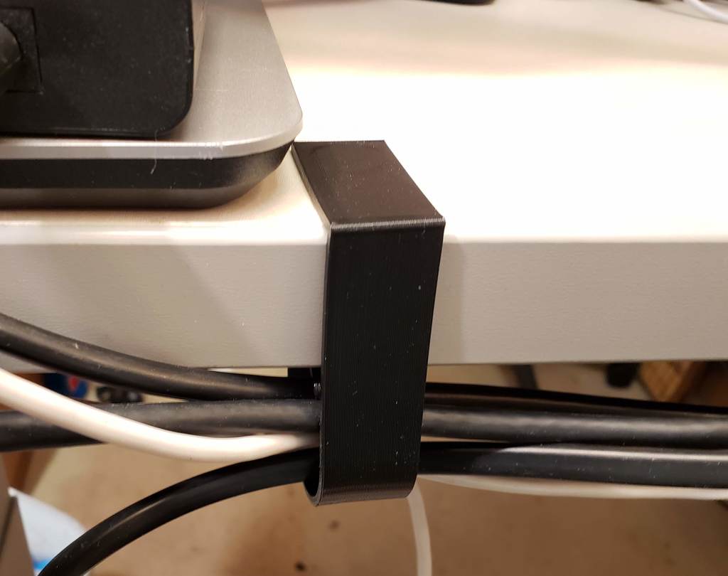 Customizable Table Desk Cable Management Clip with optional Glue Dot by ...