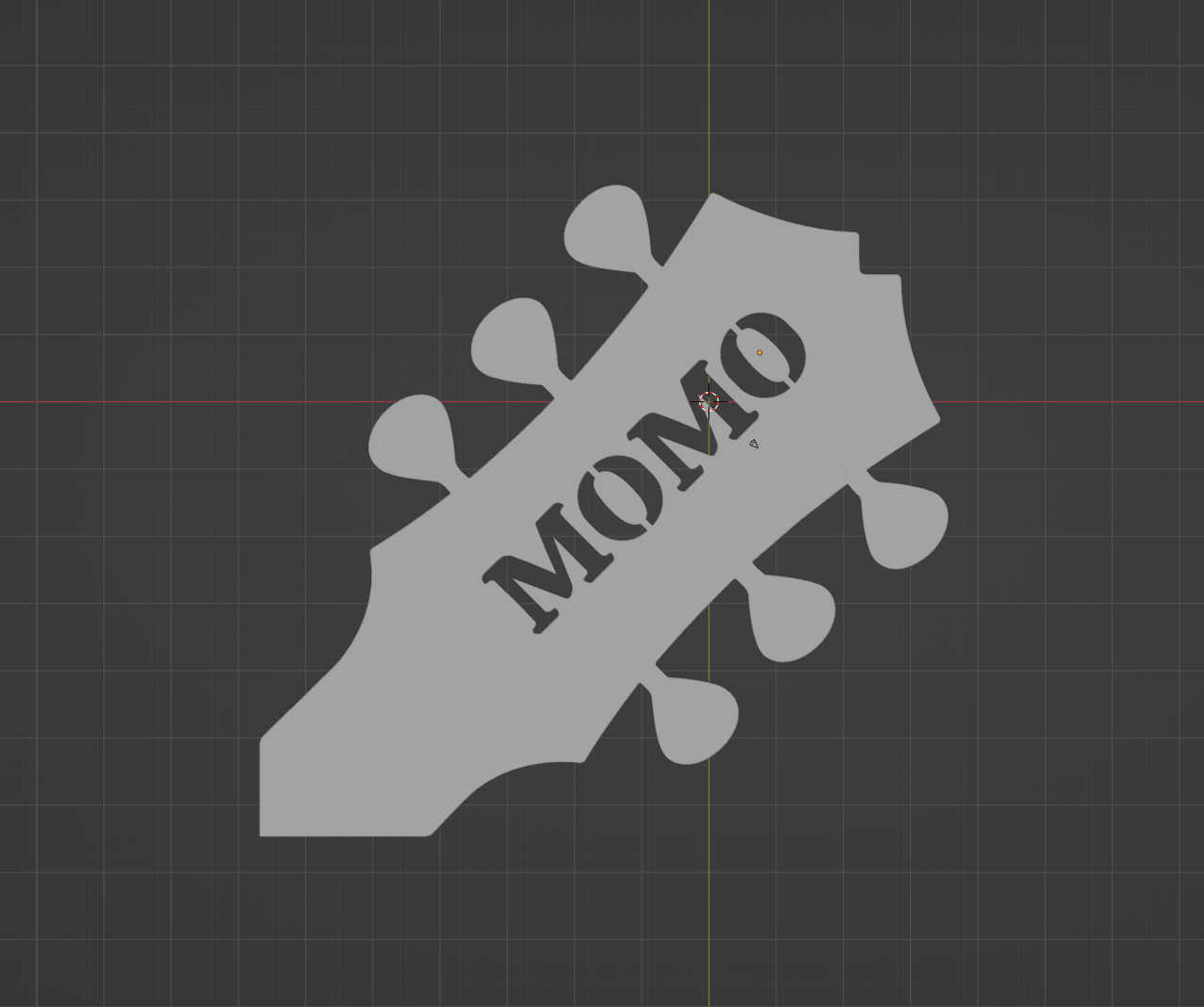 Guitar Logo By Juanbg3 Download Free Stl Model