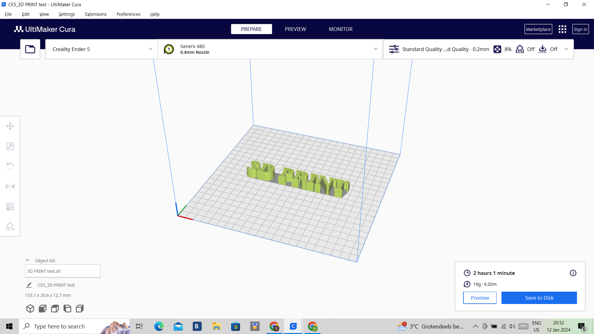 3D PRINT text by Quartertwester | Download free STL model | Printables.com