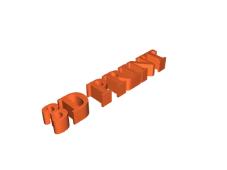 3D PRINT text by Quartertwester | Download free STL model | Printables.com