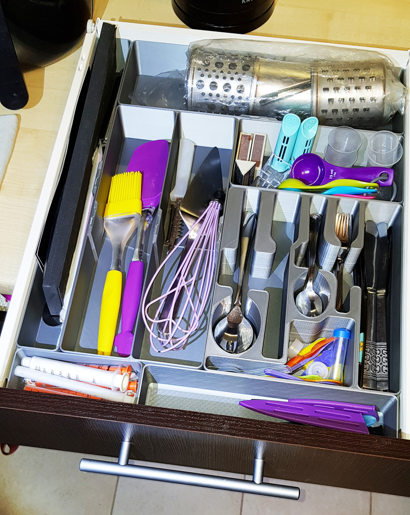 Cutlery silverwear tray organizer drawer Prusa i3 MK3 bed size by ...