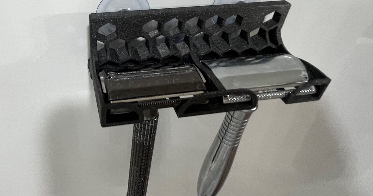 Shower Razor Shelf and Phone Rest by Calebdives | Download free STL ...