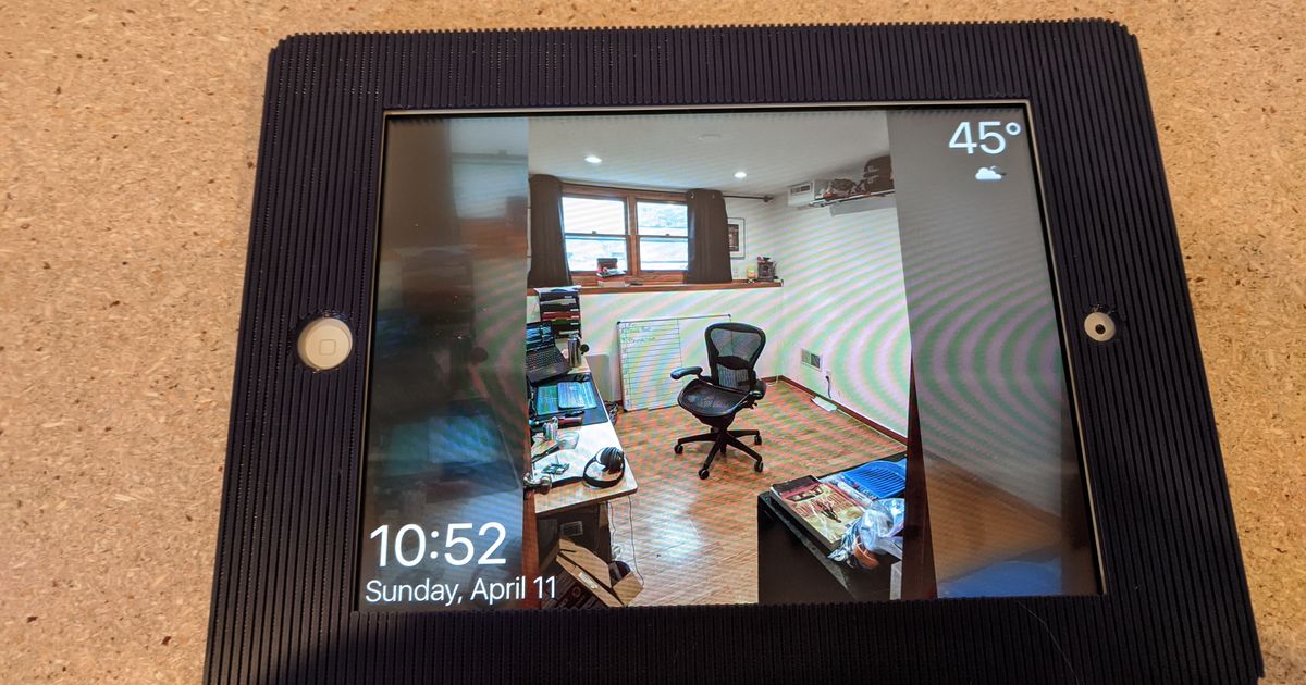 iPad Mini Picture Frame Wall Mount by chking | Download free STL model ...