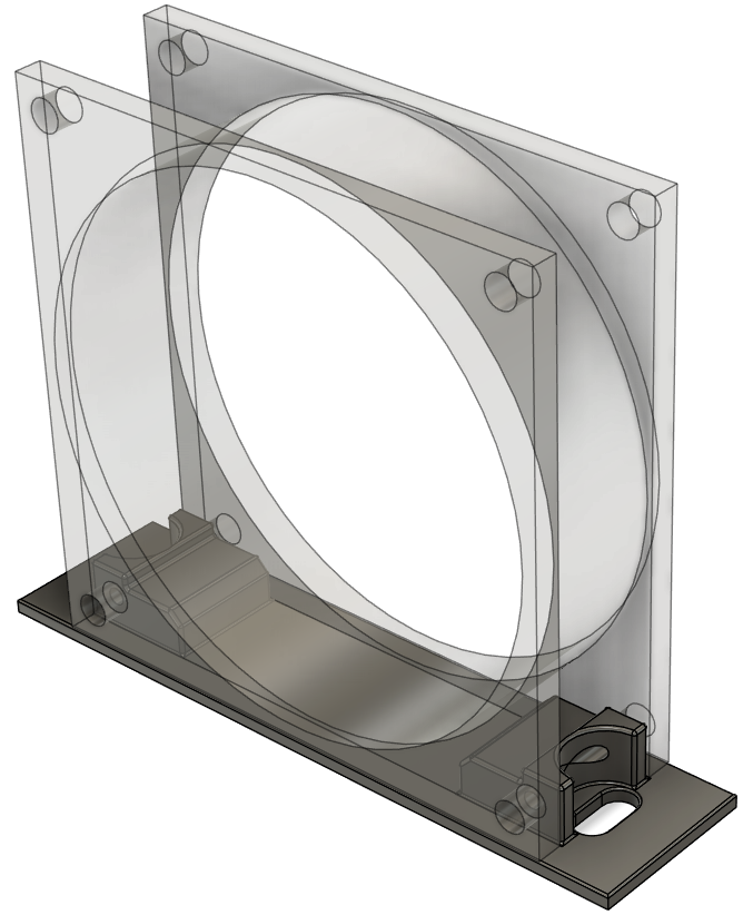 Minimal PC Fan Bracket (80mm) by Calebdives | Download free STL model ...