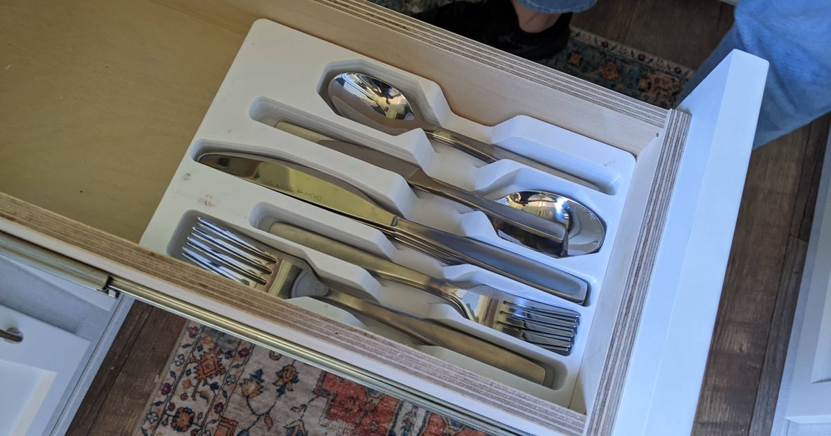 Compact Silverware Insert by Spock | Download free STL model ...