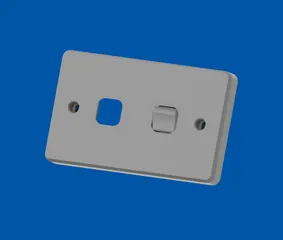 double plug socket Wall Plate by stefi01 | Download free STL model ...