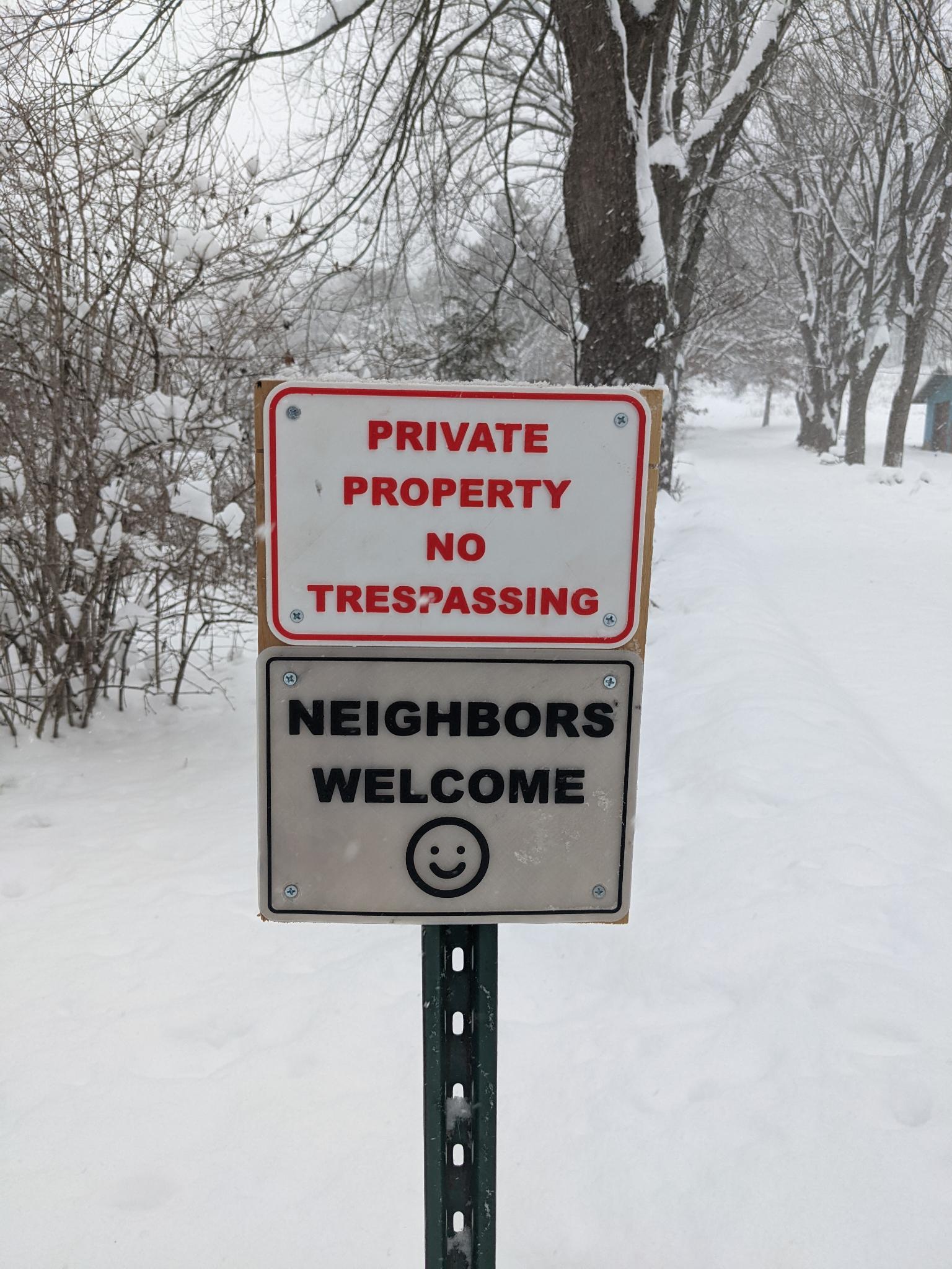 Neighbors Welcome Sign by n9dmt | Download free STL model | Printables.com