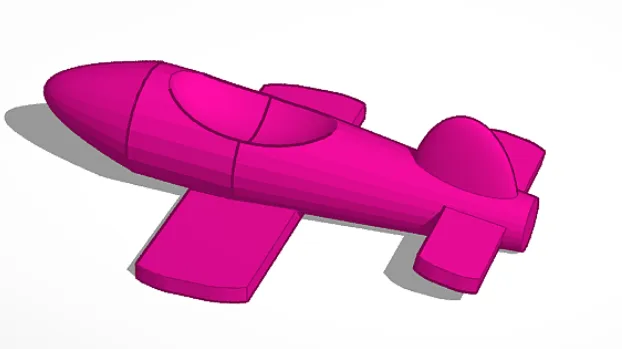 Airplane model 2.0 (tinkercad) by prestpropotato | Download free STL ...