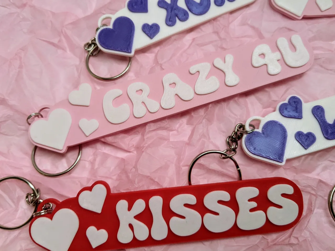 Valentine's Day Keychains Gift Tags 9 Variations by Grandpa 3DPrints ...