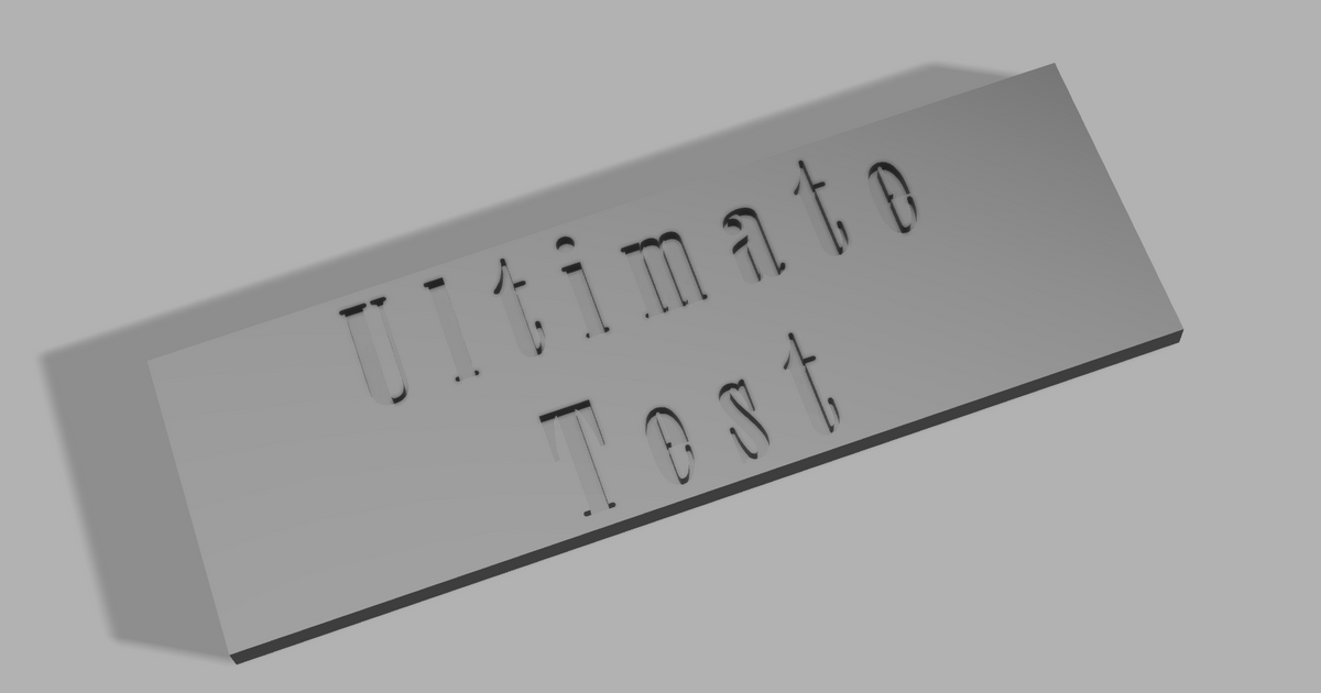 The Ultimate Test by Hart 3D Prints | Download free STL model ...