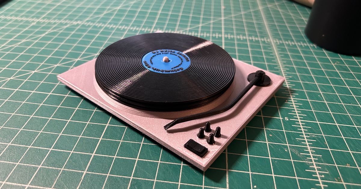 Record Player Coasters by Crum | Download free STL model | Printables.com