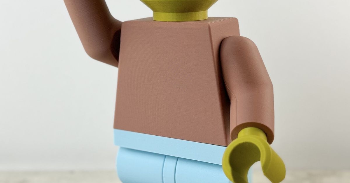 Generic Figure (6:1 LEGO-inspired brick figure, NO MMU/AMS, NO supports ...