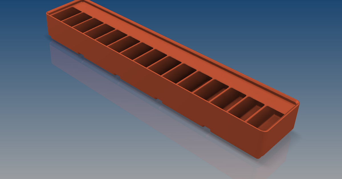 Gridfinity Labeled Divider Bin - More Compartments by NeonDevil ...