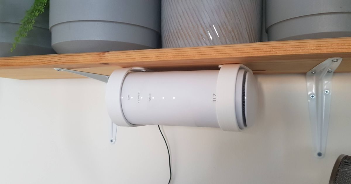 ZTE router bracket by Kurt Spence | Download free STL model ...