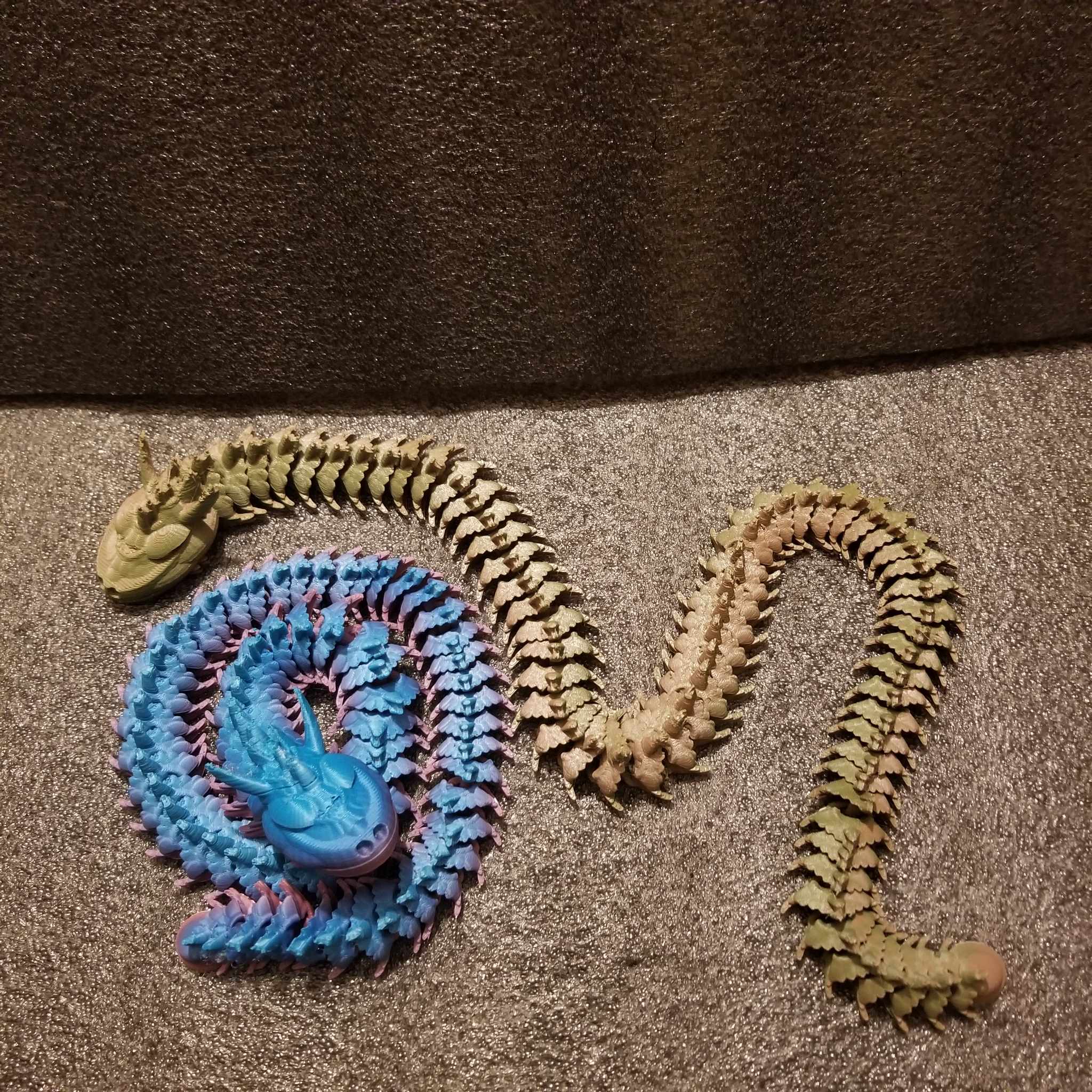 Articulated Shakworld3D Horned Dragon Spine Viper Snake by Shakaworld3D ...