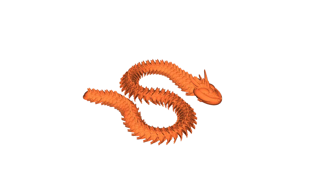 Articulated Shakworld3D Horned Dragon Spine Viper Snake by Shakaworld3D ...