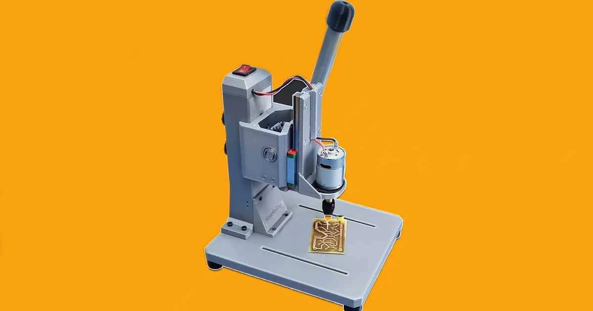 Super Stable Bench Drill For PCB. 3D DIY Bench-Drill For Hobby ...