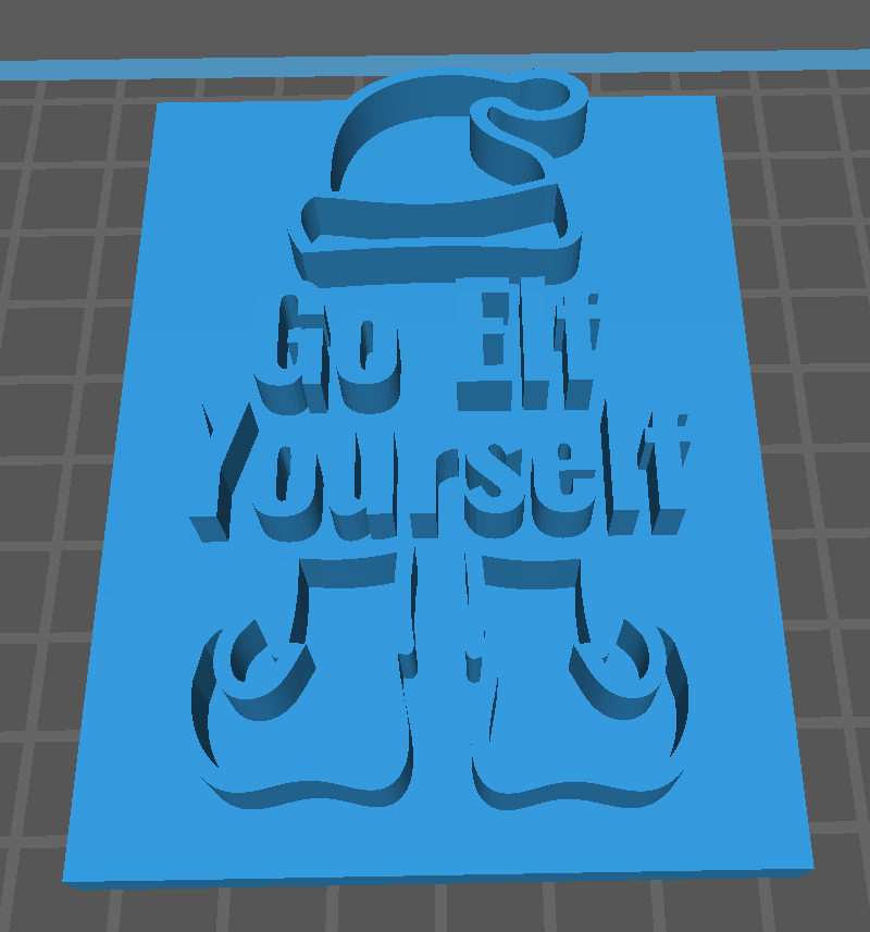 Go Elf Yourself Stamp by Haydn Scott | Download free STL model ...
