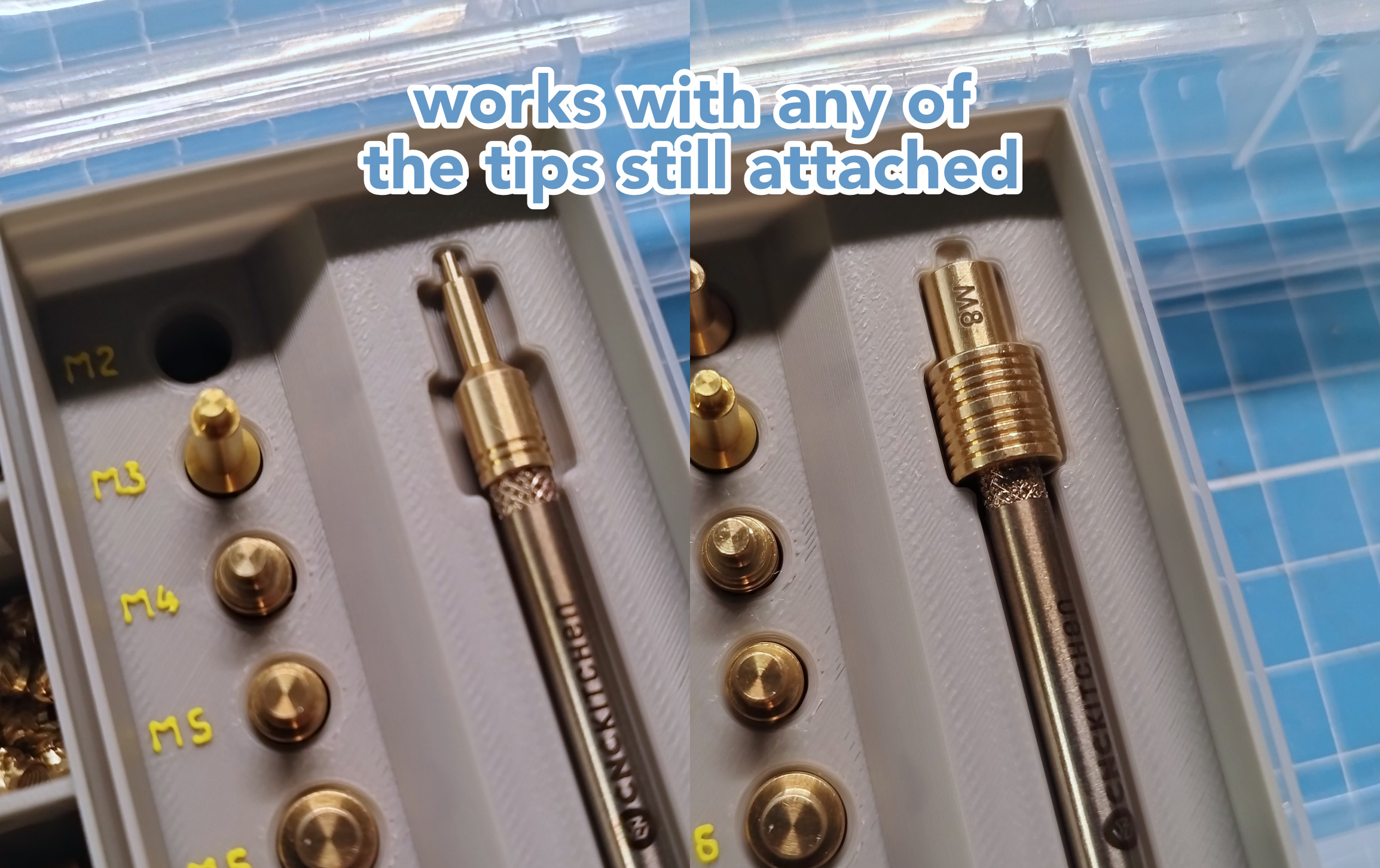 Werckmann inlay for CNCKitchen TS-100 soldering tips for threaded ...