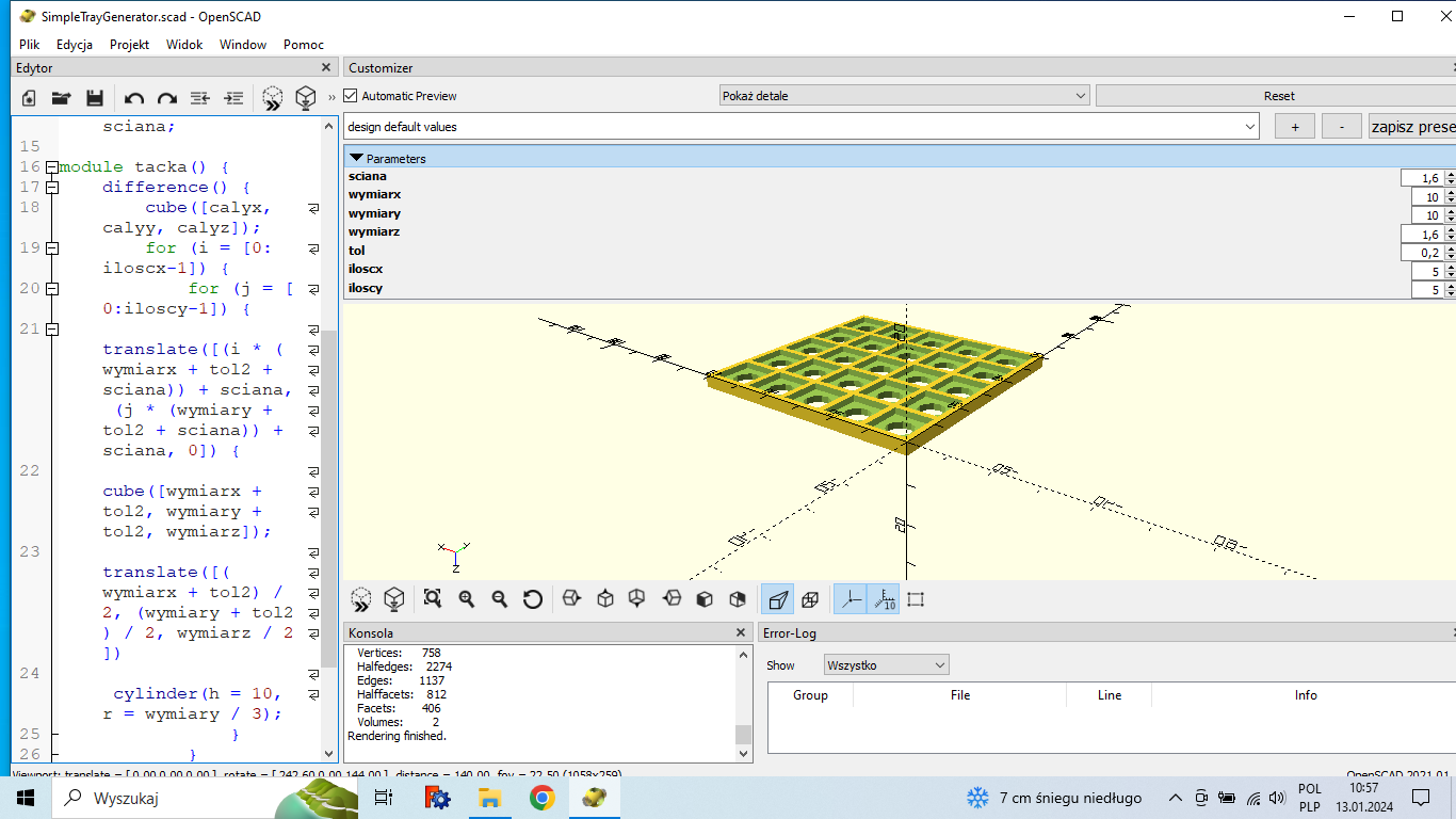 Simple SMD / SMT tray generator by Marcin Kuberski | Download free STL ...
