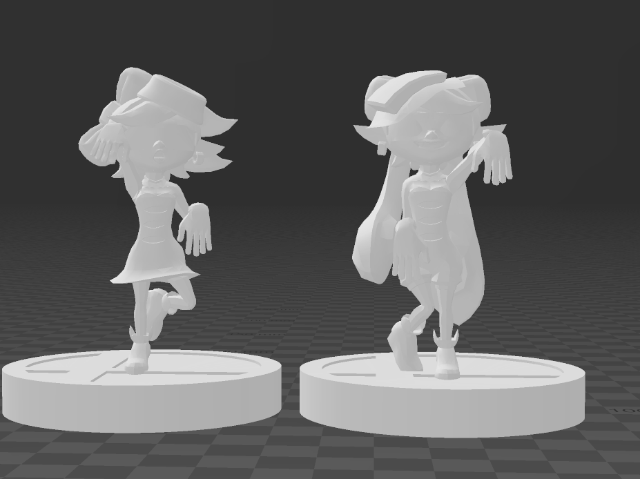 marie and callie splatoon amiibo by Ferdinand777 | Download free STL ...