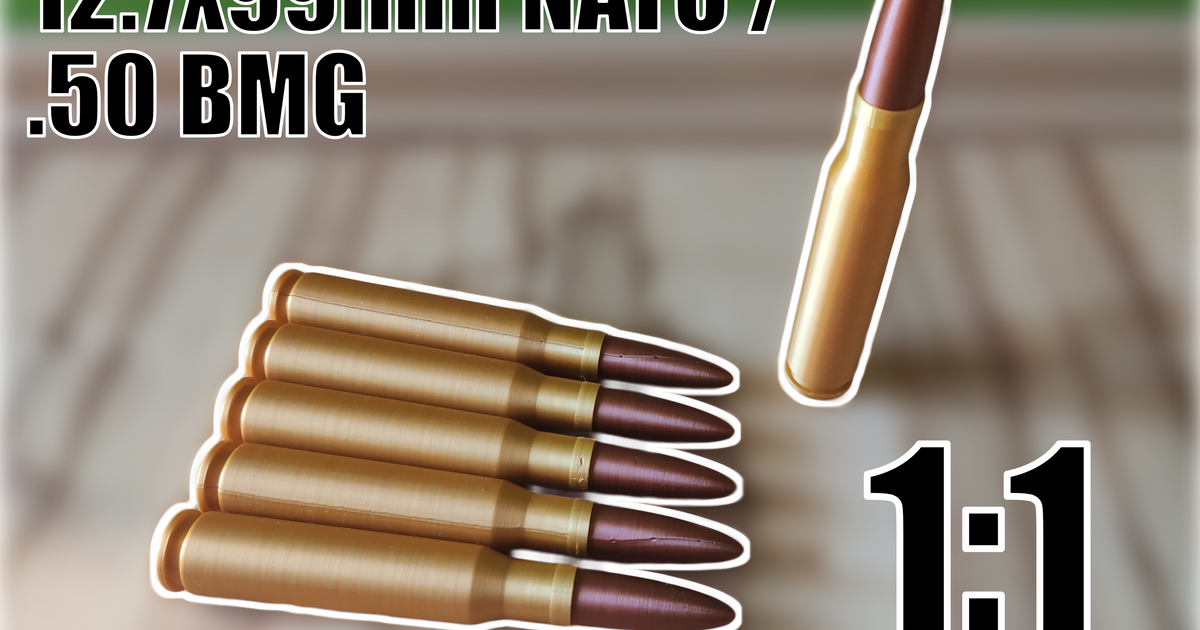 .50 BMG / 12.7x99mm NATO Cartridge Accurate par RocketJockey ...