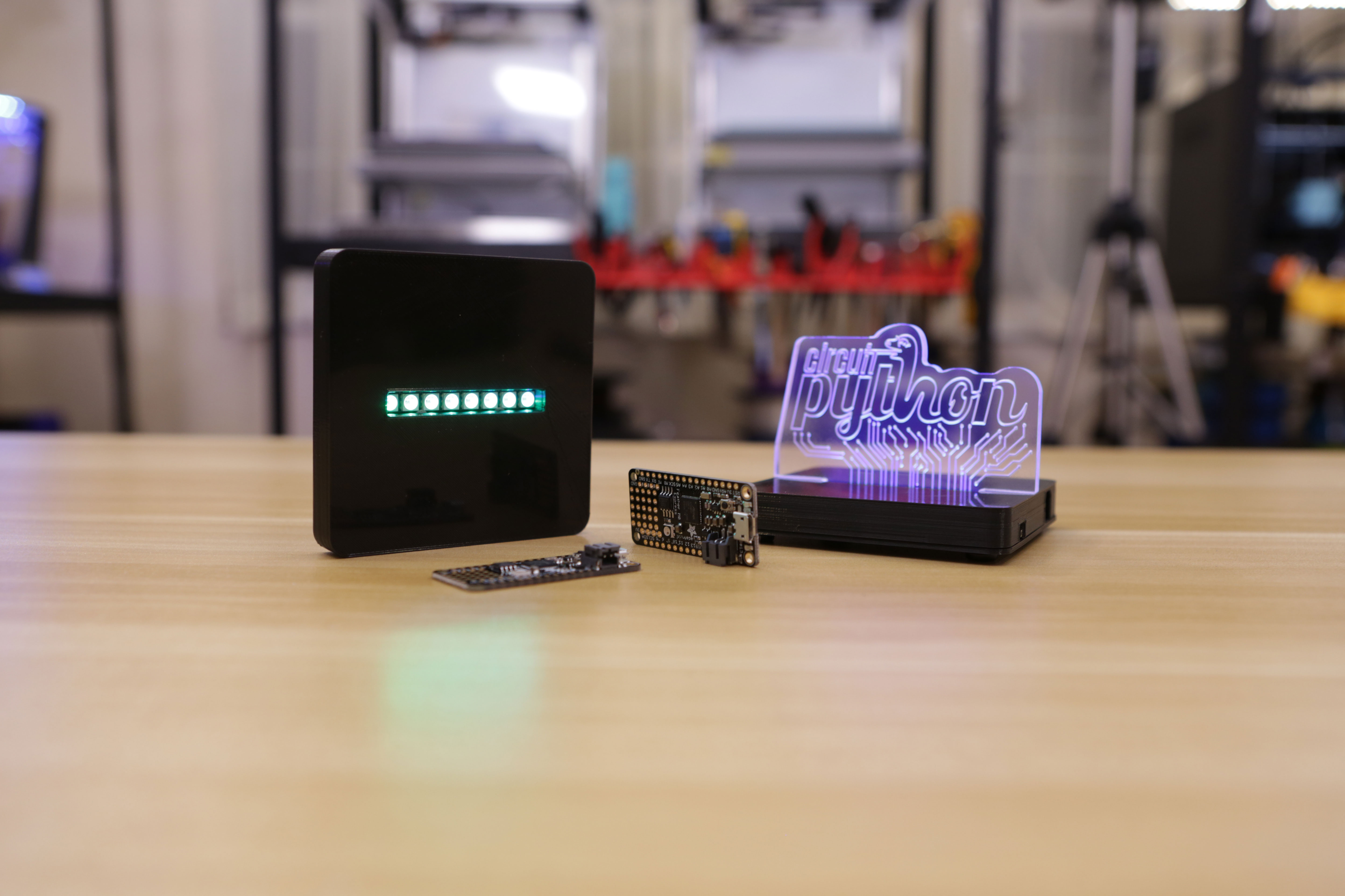LED Acrylic Sign with NeoPixels and Circuit Python by Adafruit | Download free STL model ...