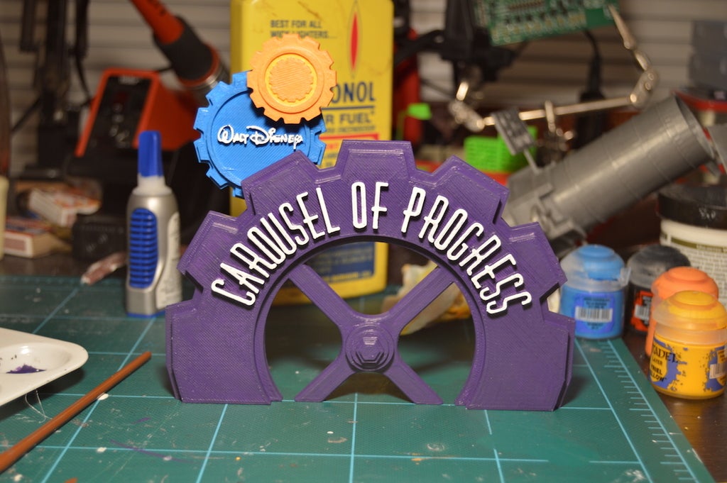 Carousel Of Progress Miniature Signage by TheNewHobbyist | Download ...