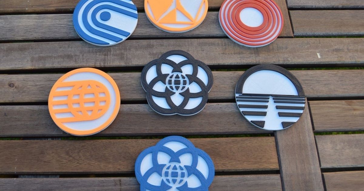 Classic Epcot Logo Coasters by TheNewHobbyist | Download free STL model ...