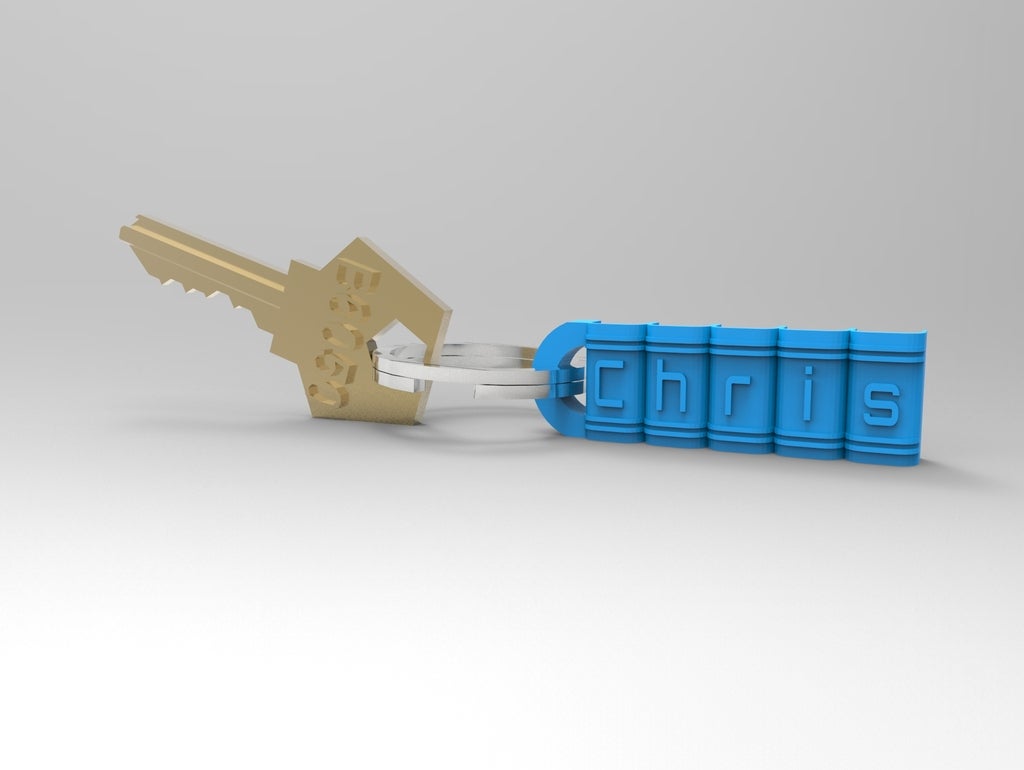 Customizable Bookshelf Keychain by TheNewHobbyist | Download free STL ...