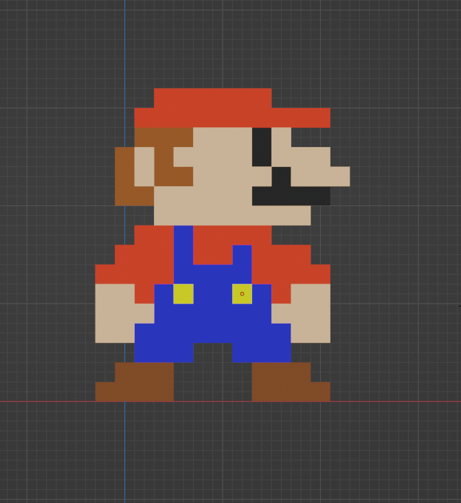 Mario Pixel art by T-Models | Download free STL model | Printables.com