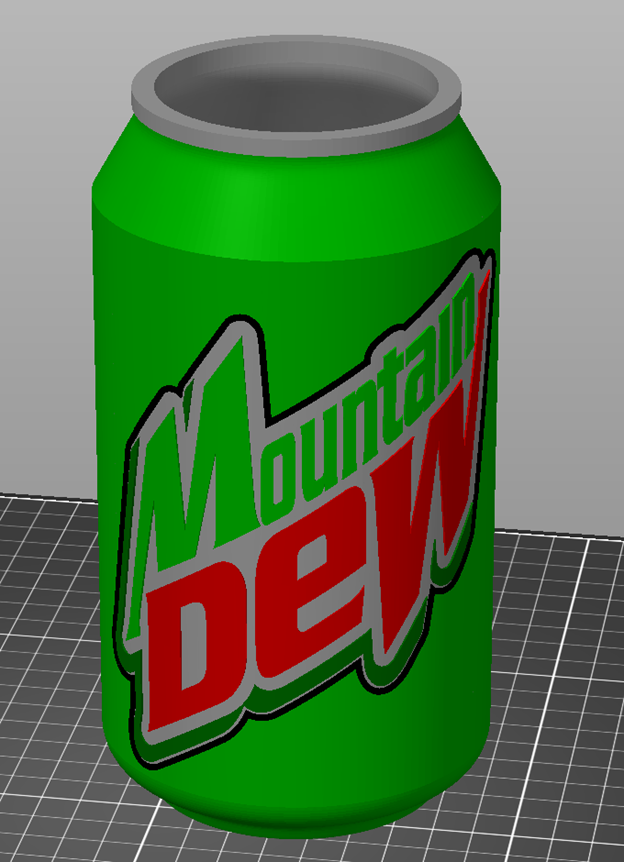 MT Dew Can by Jacob Warner | Download free STL model | Printables.com