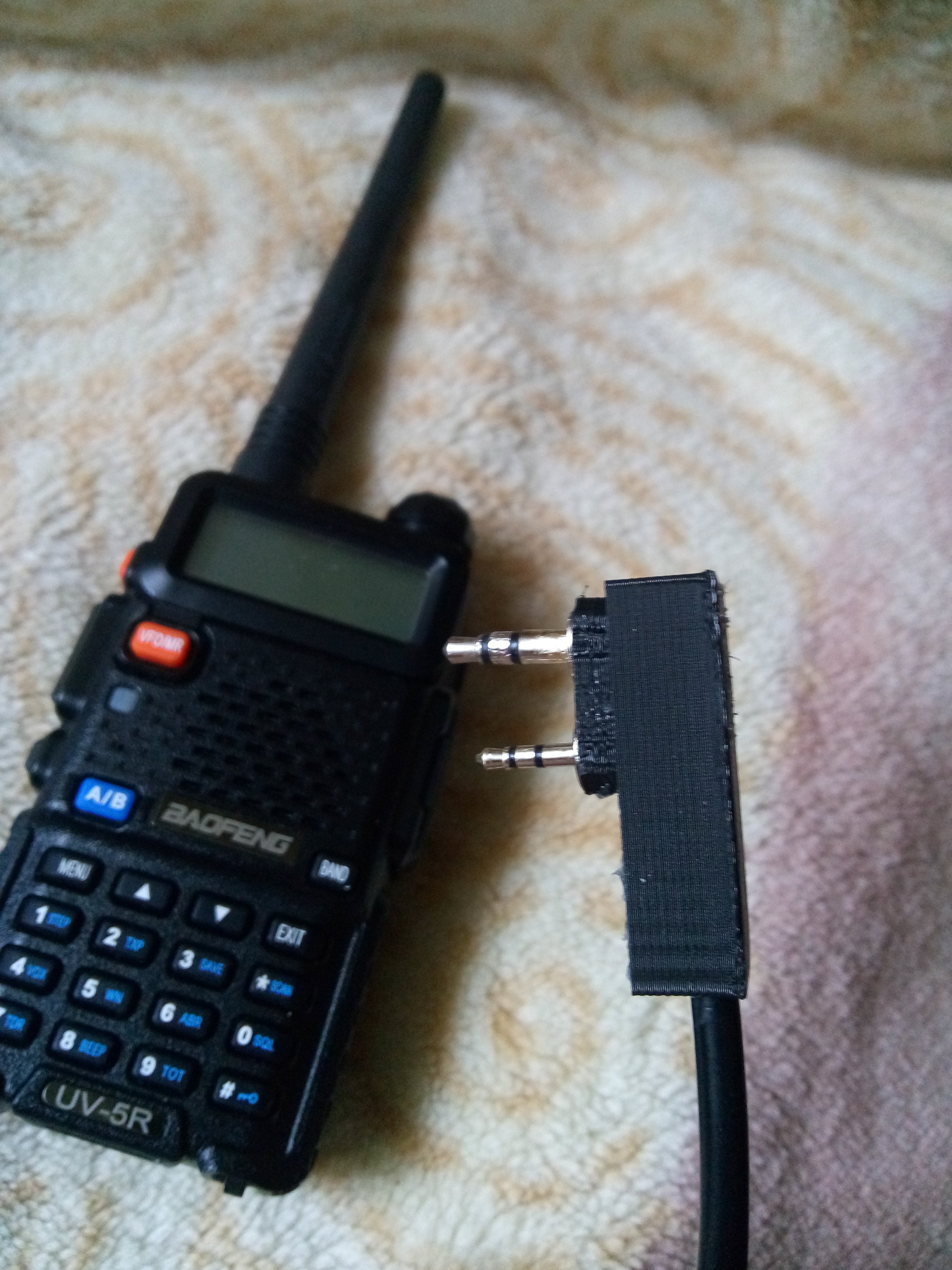 Baofeng UV-5R replacement Kenwood plug by cb1986ster | Download free ...