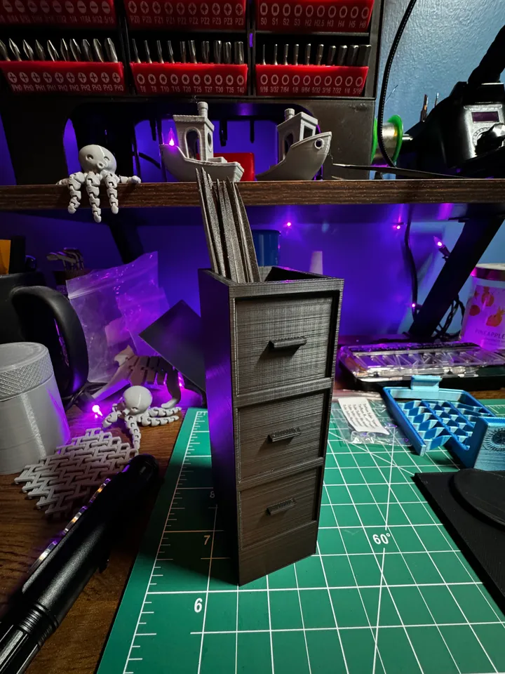 File Cabinet for Needle Files by awkwardcarl | Download free STL model ...