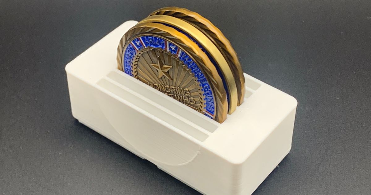 Grifinity Challenge Coin Holder 1x2 by Alex Silva | Download free STL ...