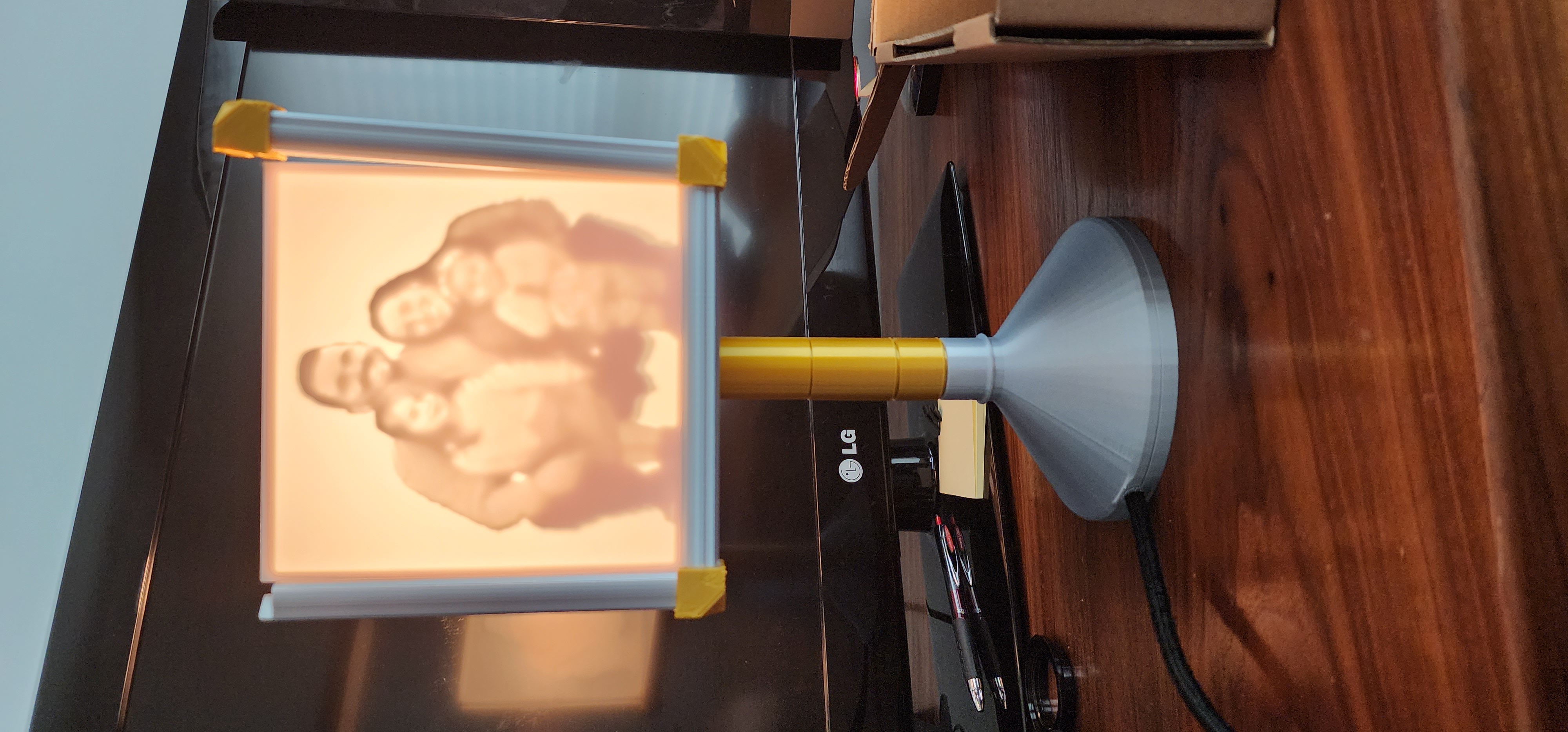 REMIX (designed new ring and clamping assy)- Lithophane Lamp by Les ...