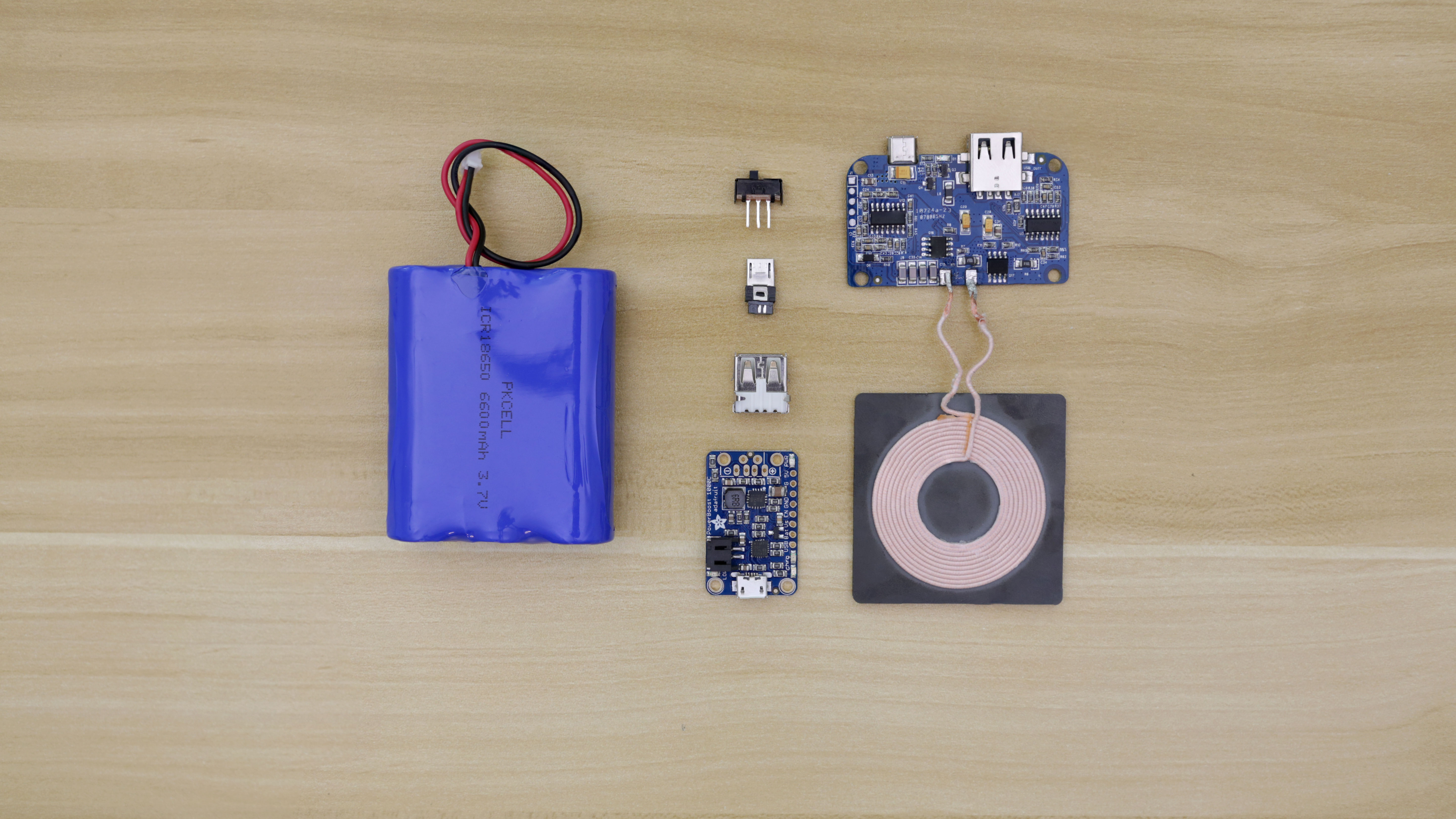 Portable Qi Charger by Adafruit | Download free STL model | Printables.com