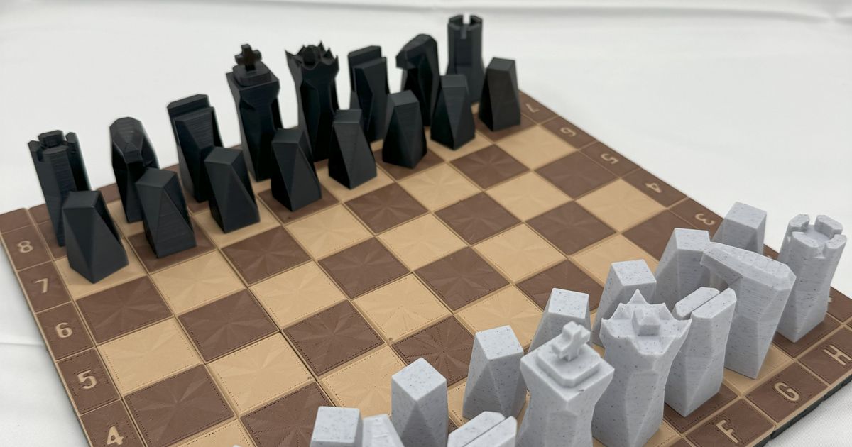 Modern Chess Pieces for MagnoWrap Rook Chess Tower von JonDotG ...