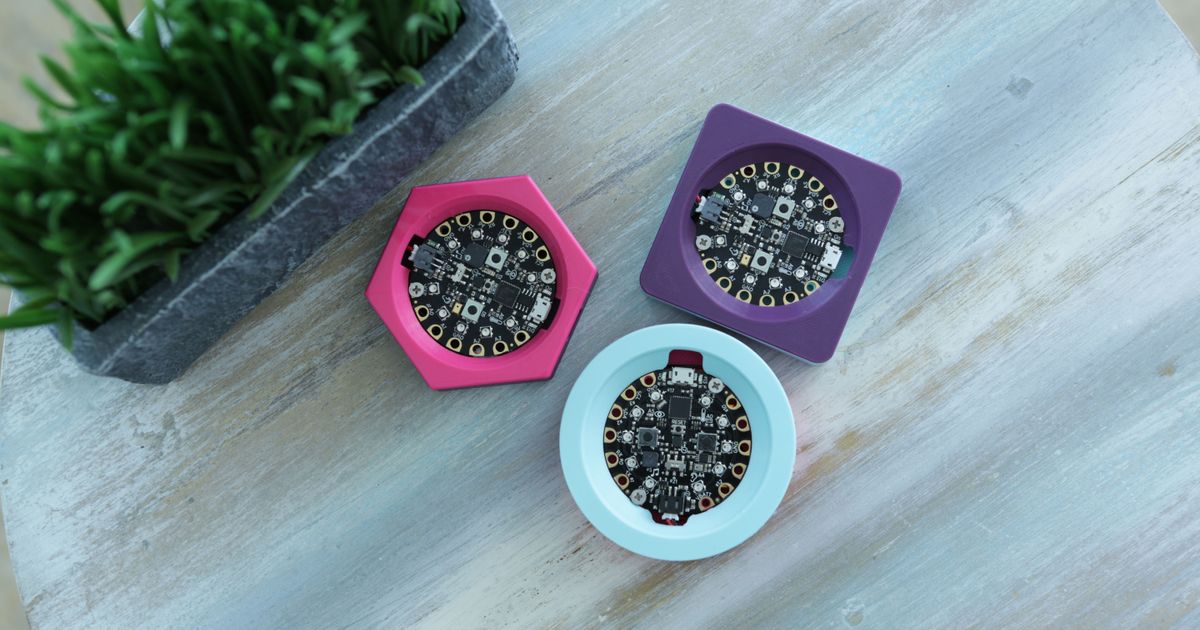 Circuit Playground Case – Shapes Edition by Adafruit | Download free ...