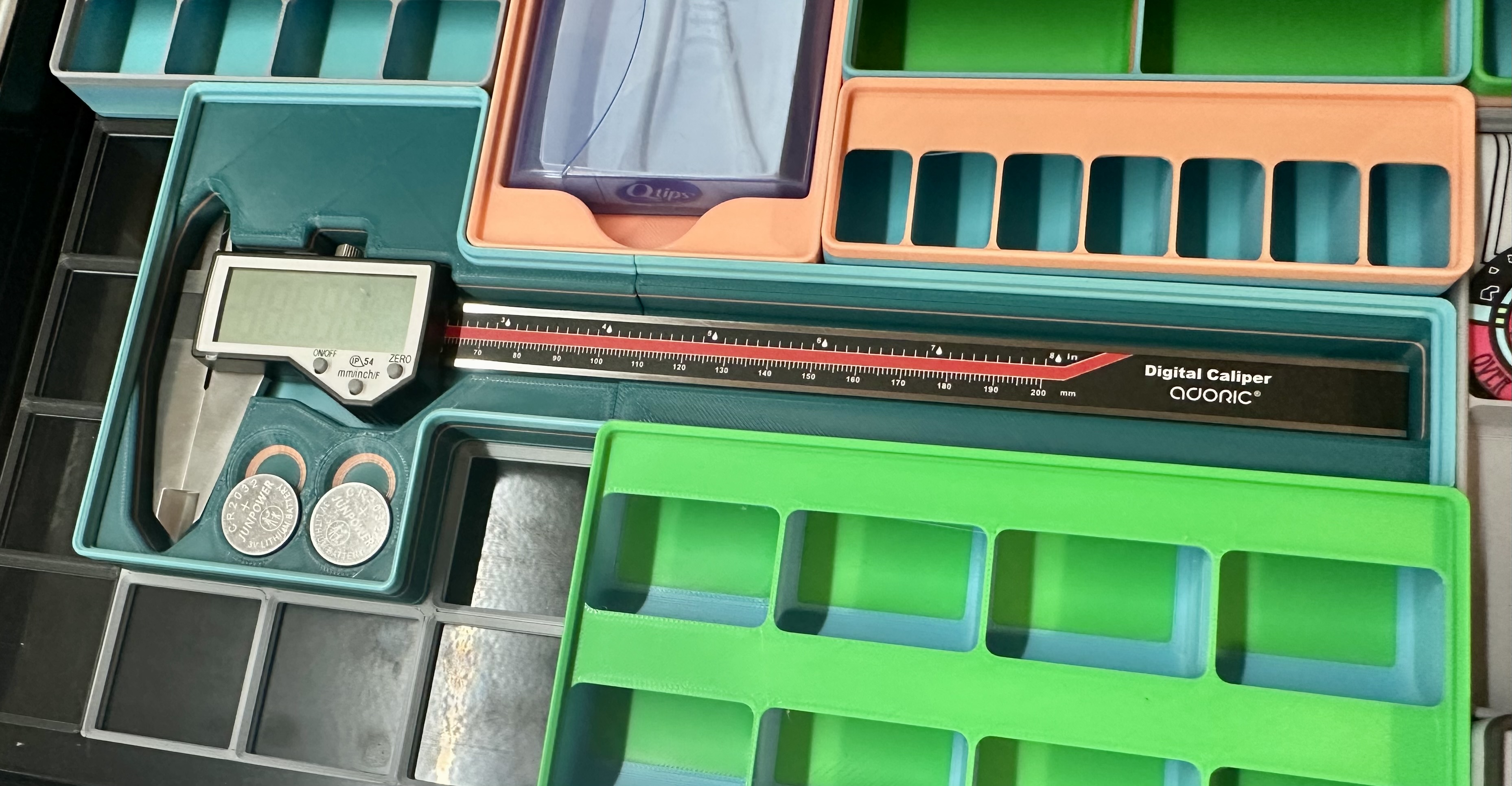 Gridfinity Adoric Caliper Holder - FLAT, Non-rectangular bin by ...