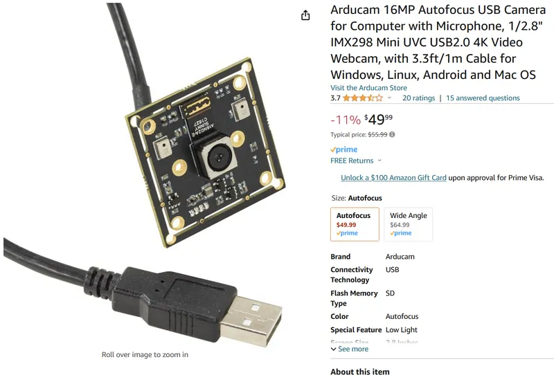 MK4 X-Axis Adjustable USB Camera by jstiles | Download free STL model ...