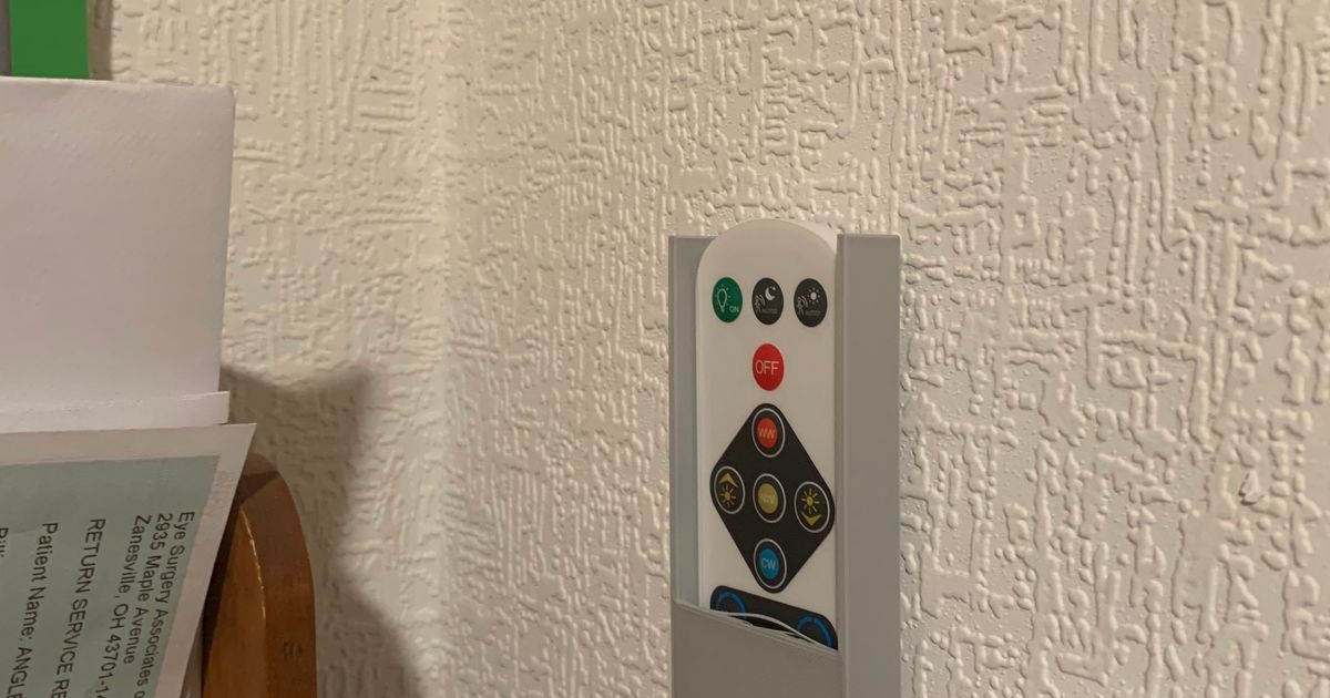 remote control holder by jake angler | Download free STL model ...