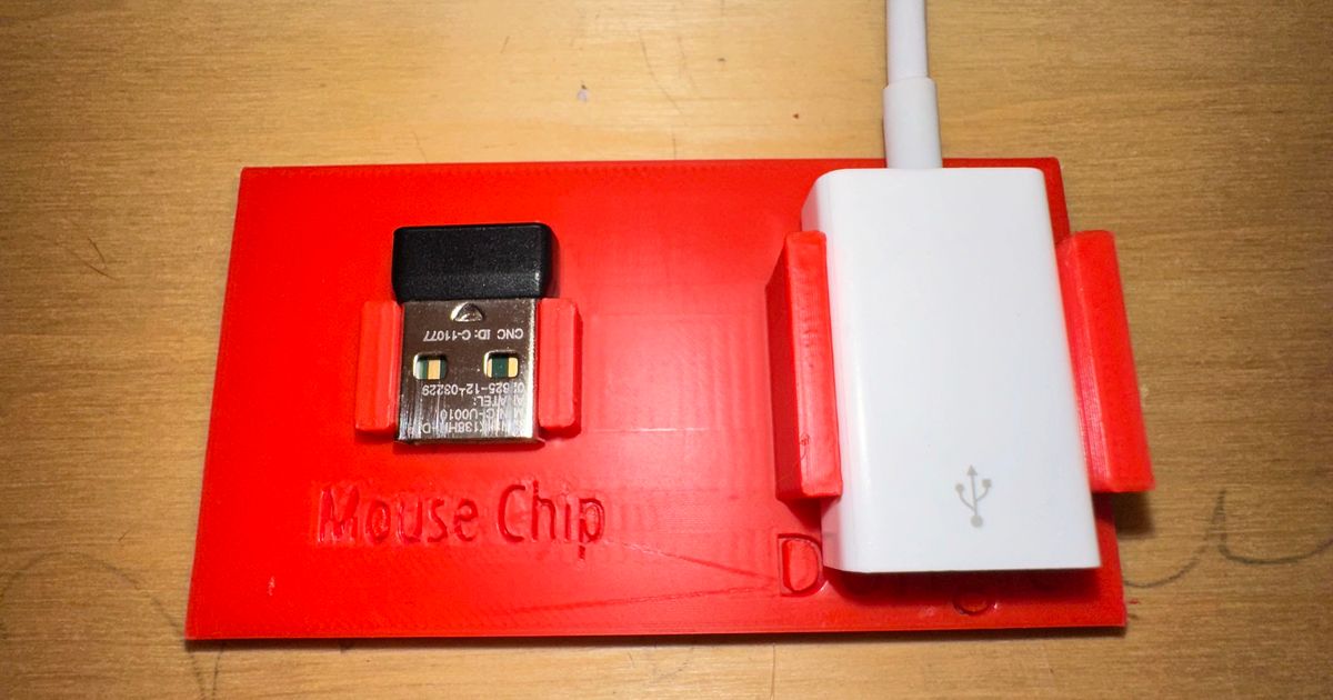 Dongle and Mouse Chip Holder by Just A Normal Maker | Download free STL ...